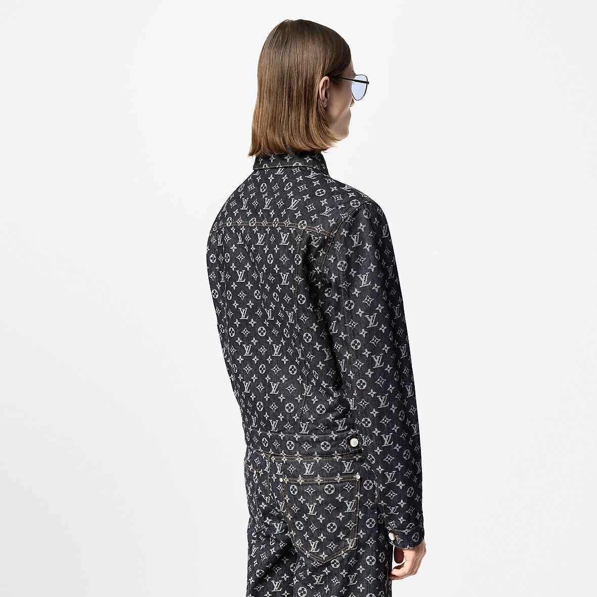 Monogram Jacquard Denim Jacket - Luxury Blue | LOUIS VUITTON