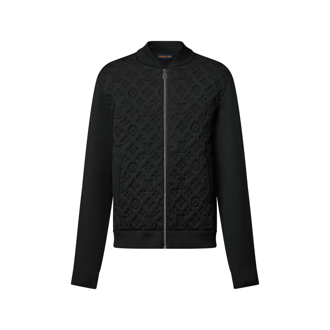 Monogram Padded Wool-Blend Bomber - Luxury Black | LOUIS VUITTON