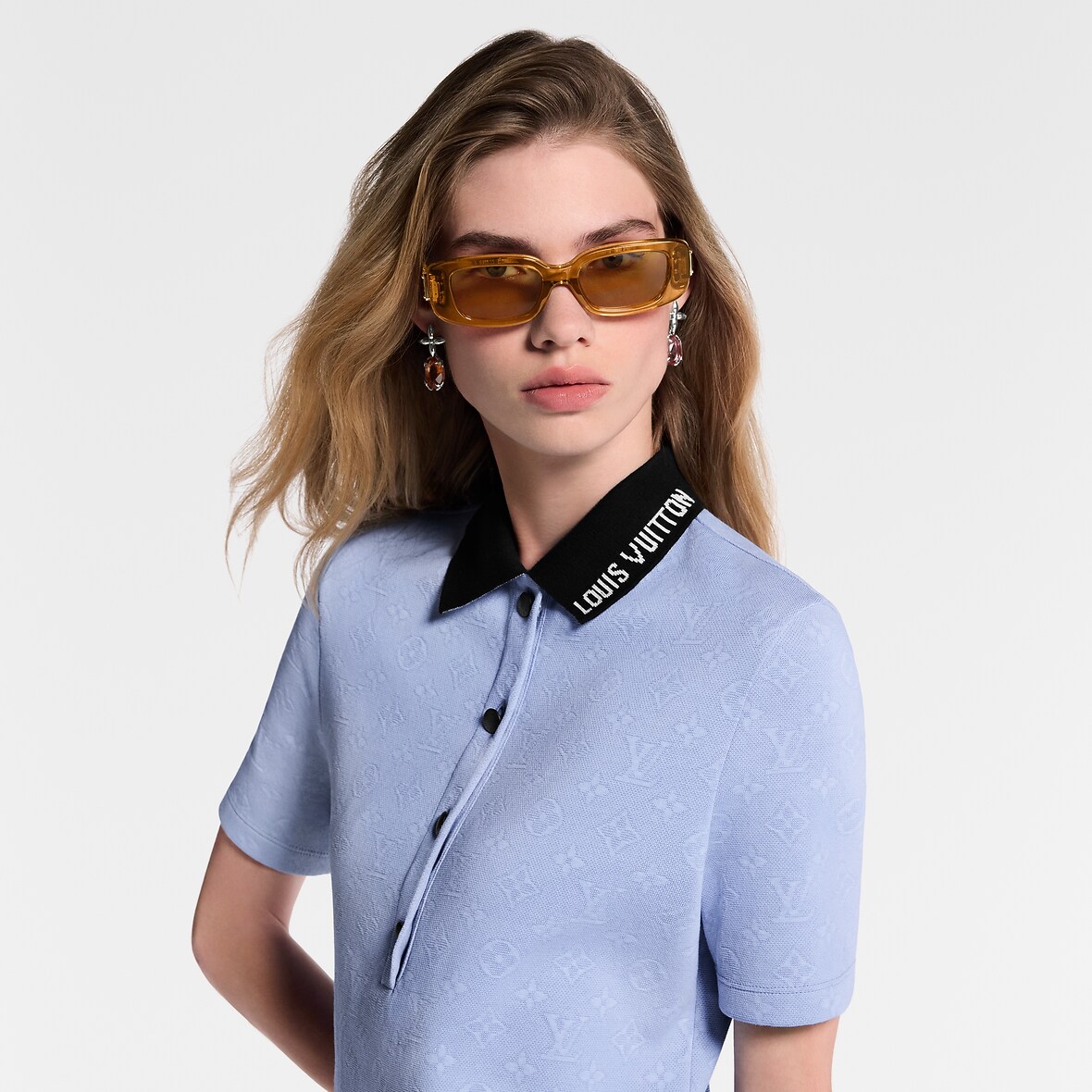 Monogram Piqué Polo Dress - Luxury Blue | LOUIS VUITTON