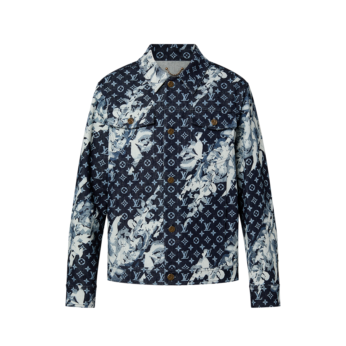 Monogram Printed Denim Trousers - Luxury Blue | LOUIS VUITTON