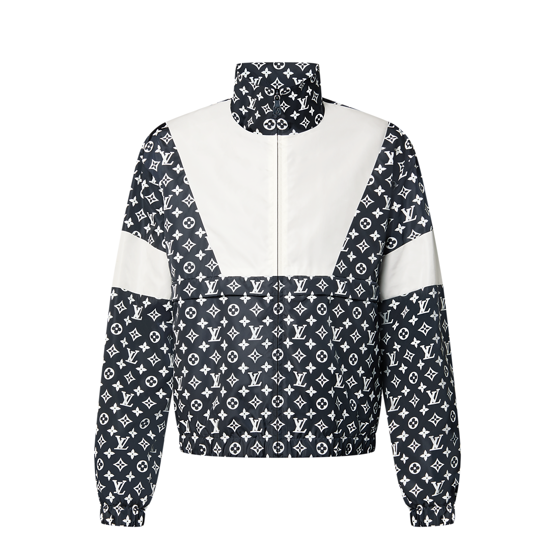 Monogram Printed Technical Track Top - Luxury Blue | LOUIS VUITTON