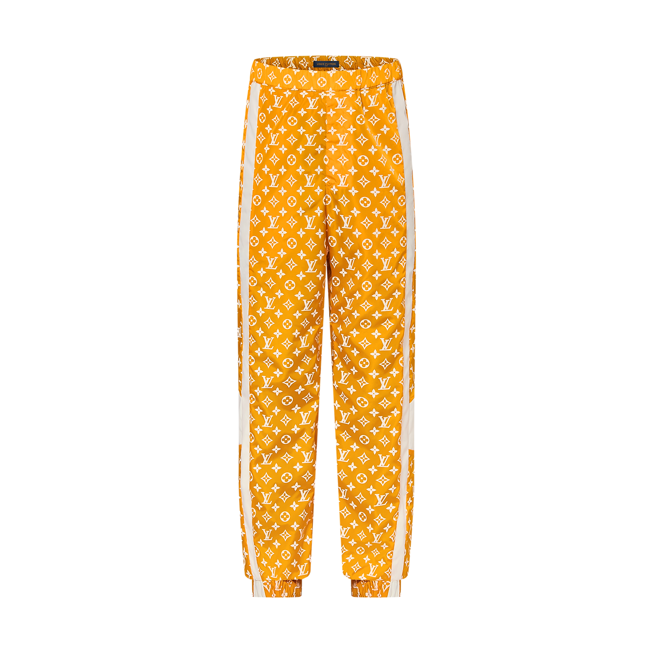 Monogram Printed Technical Track Trousers - Luxury Yellow | LOUIS VUITTON