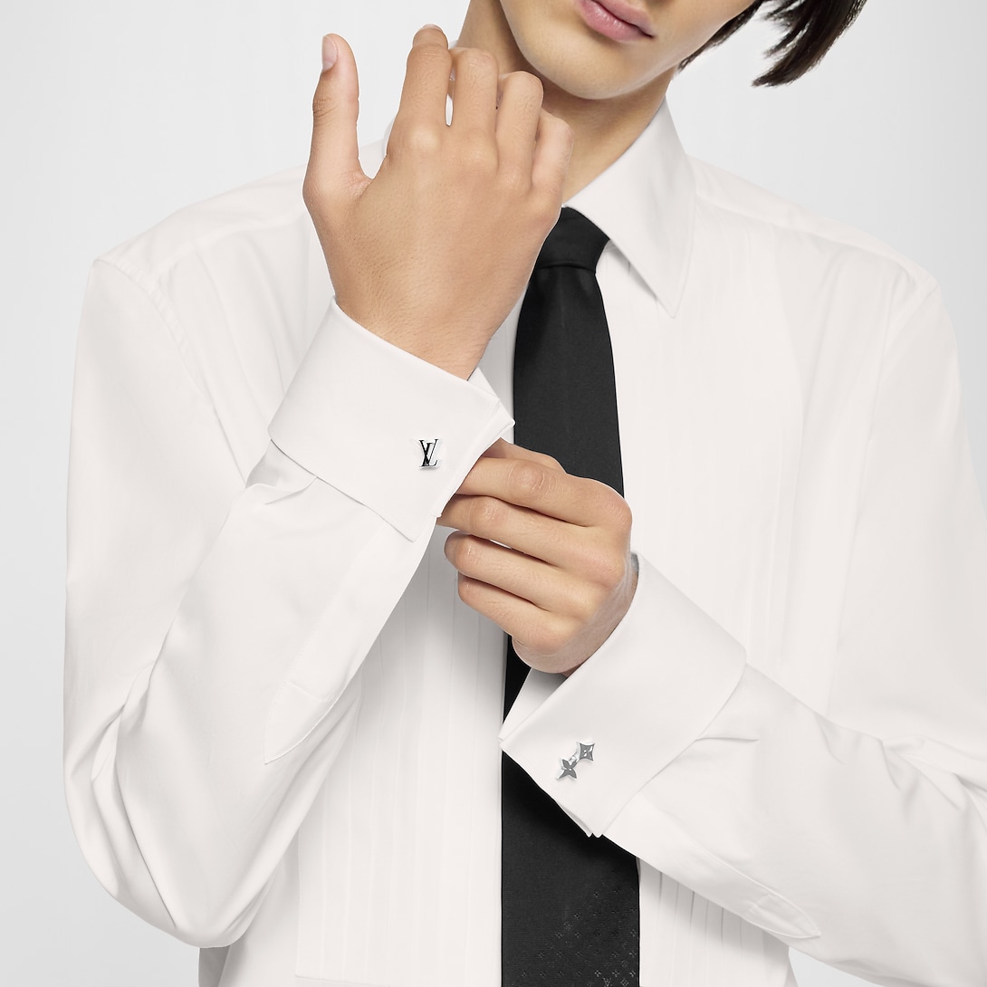 Monogram Row Cufflinks - Luxury S00 Silver | LOUIS VUITTON
