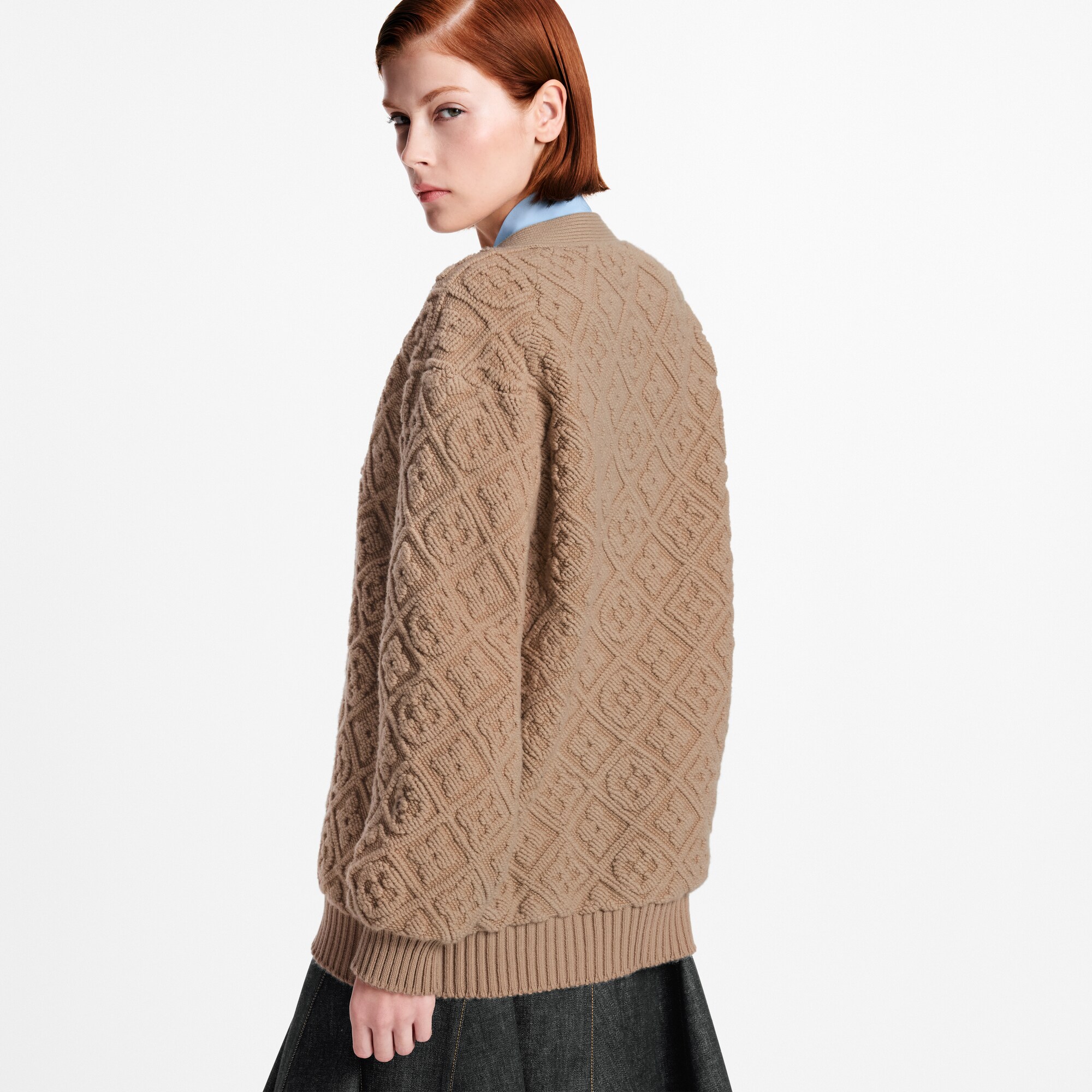 Monogram Towelling Cardigan - Luxury Beige | LOUIS VUITTON