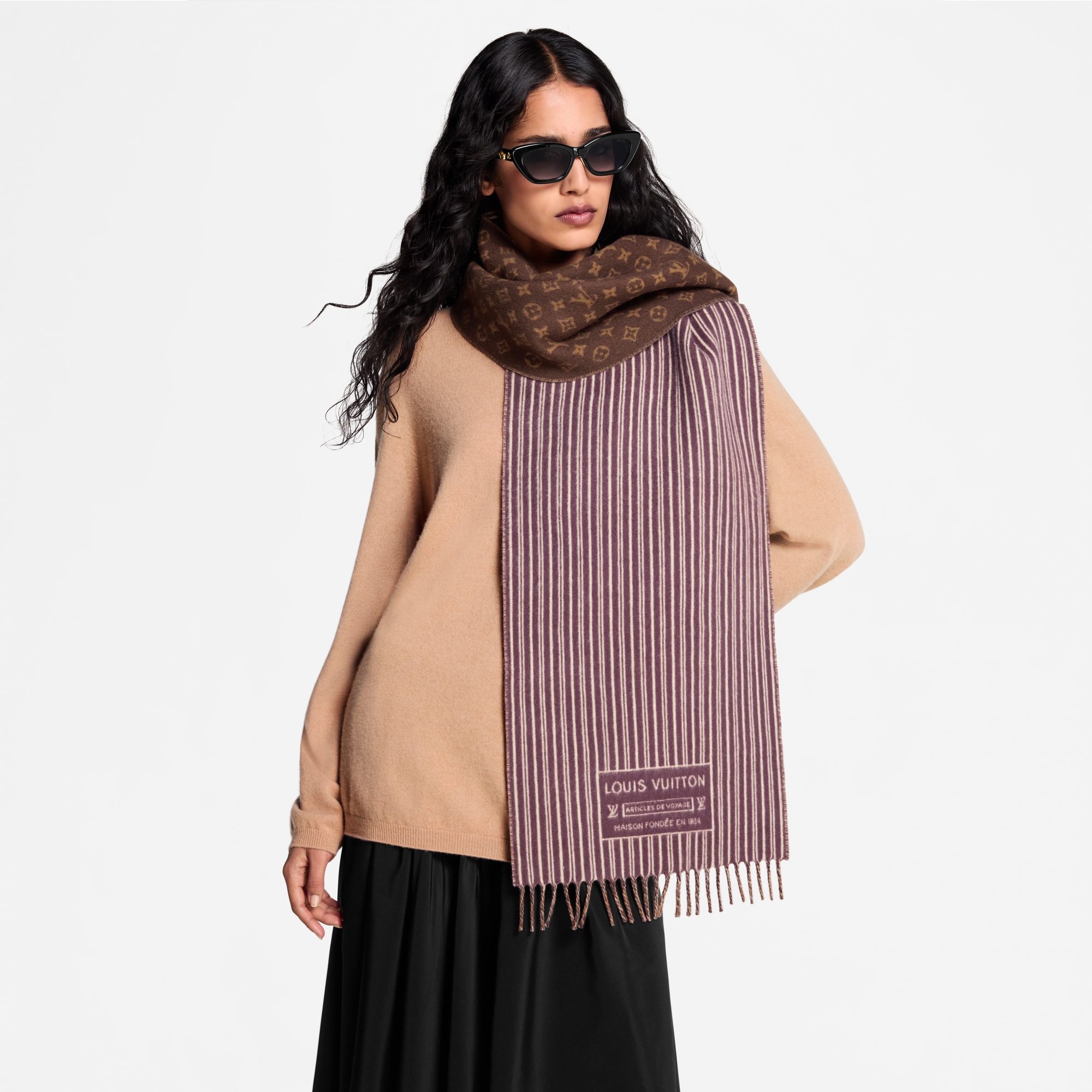 My Neverfull Scarf - Luxury S00 Brown | LOUIS VUITTON