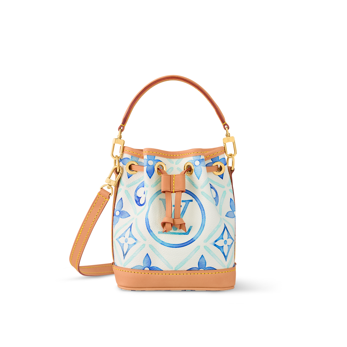 Nano Noé Bag - Luxury Bicolour Monogram Empreinte Leather Grey | LOUIS ...