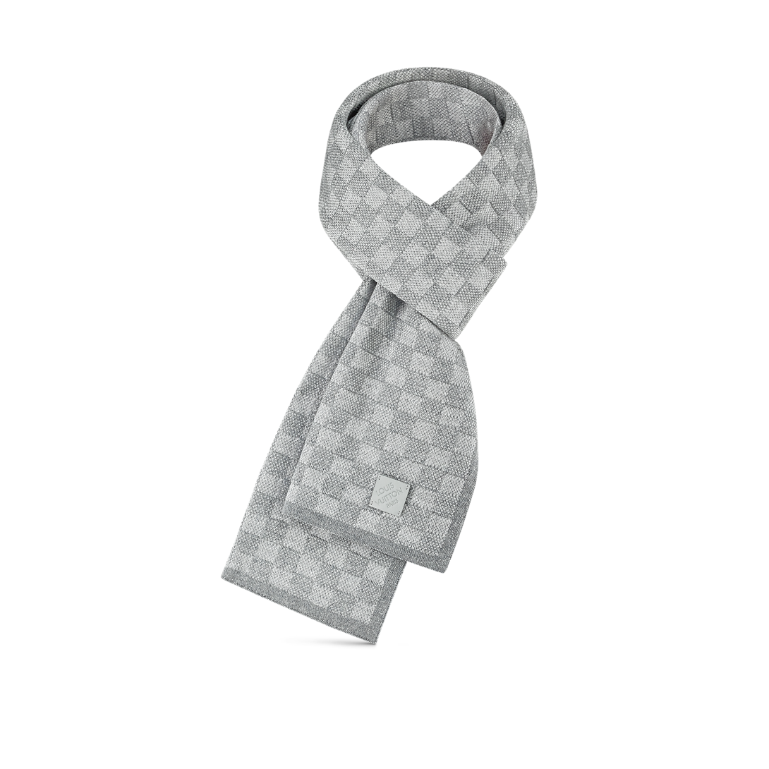 Néo Petit Damier Scarf - Luxury S00 Grey | LOUIS VUITTON