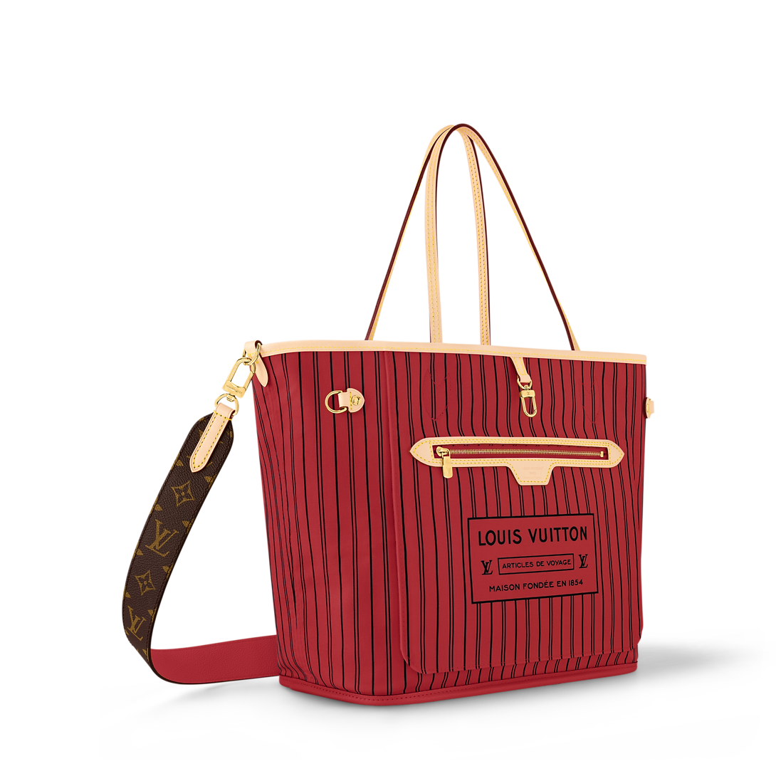 Neverfull Bandoulière Inside Out MM Tote Bag - Luxury Monogram Canvas ...