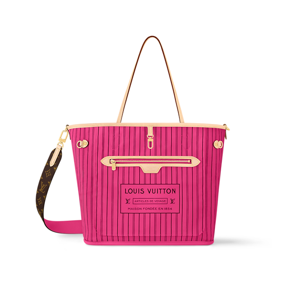 Neverfull Bandoulière Inside Out MM Tote Bag - Luxury Monogram Canvas ...