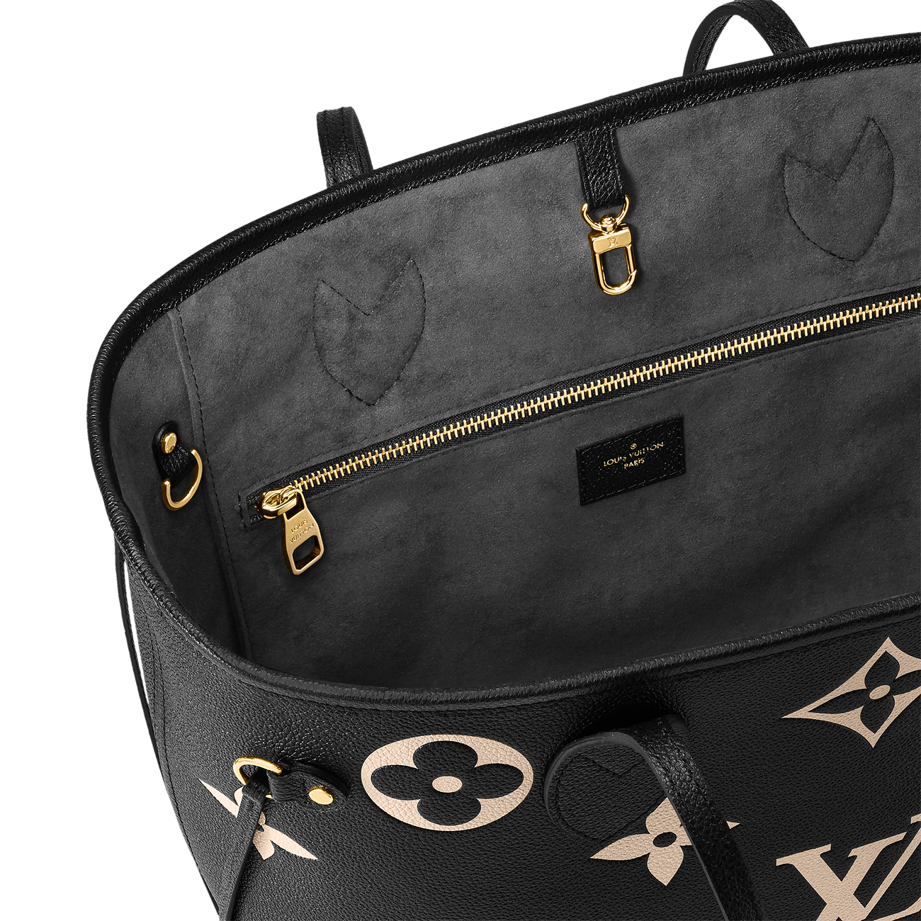 Neverfull MM Tote Bag - Luxury Monogram Empreinte Leather Black | LOUIS ...