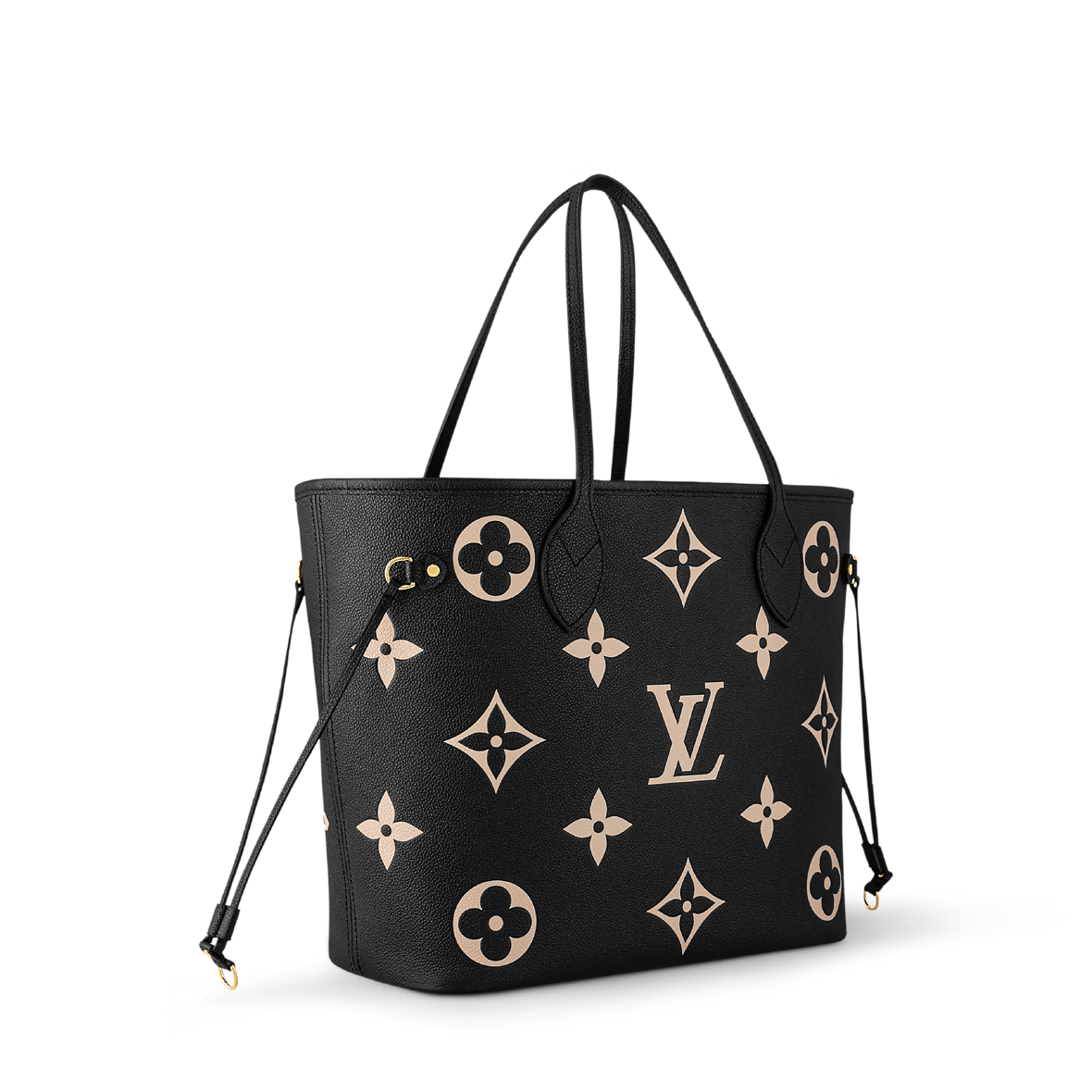 Neverfull MM Tote Bag - Luxury Monogram Empreinte Leather Black | LOUIS ...