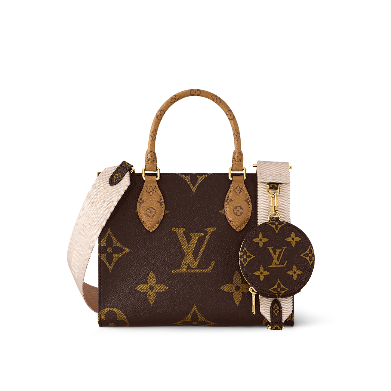 OnTheGo BB Tote Bag - Luxury Monogram Reverse Canvas Brown | LOUIS VUITTON