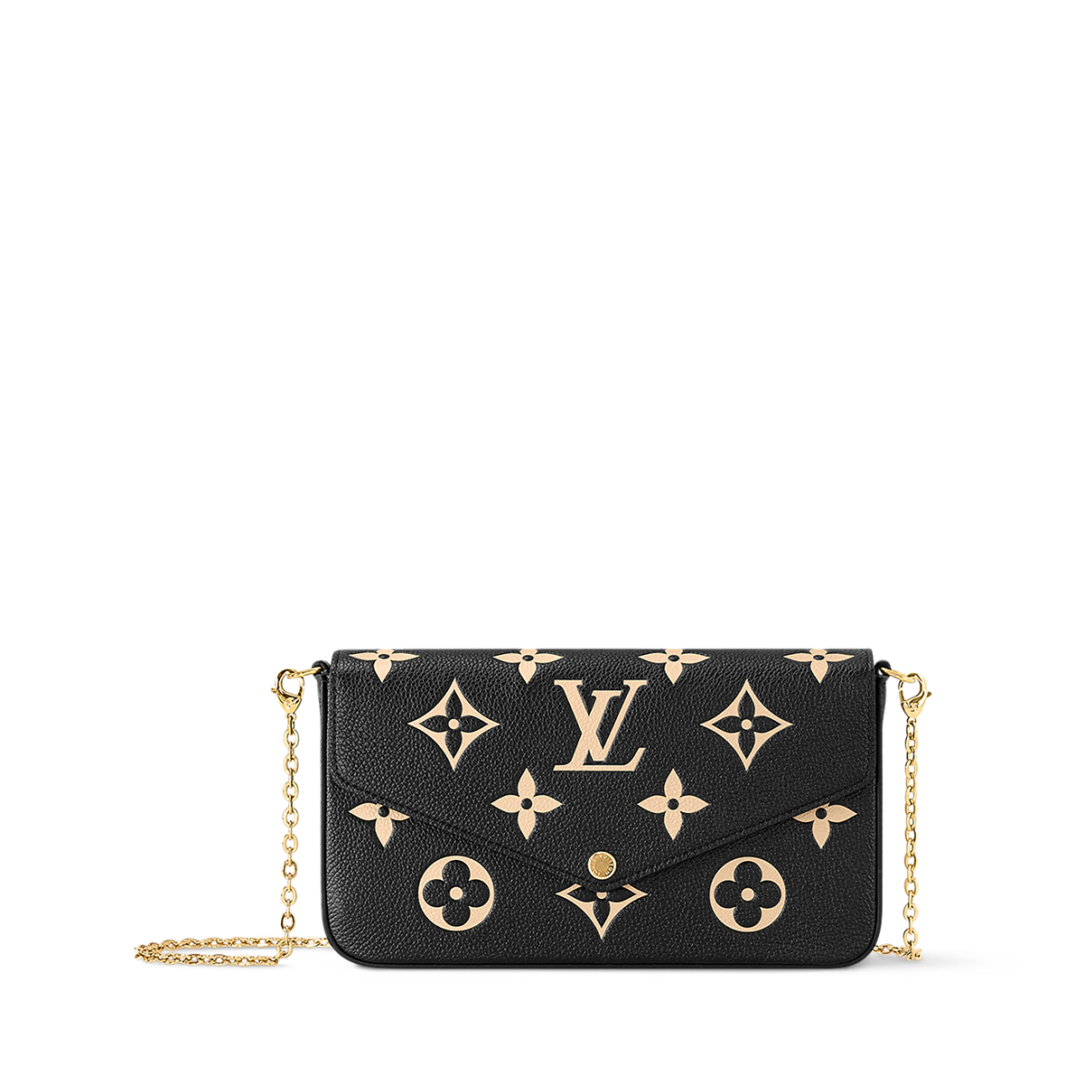 Pochette Félicie Bag - Luxury Monogram Empreinte Leather Grey | LOUIS ...