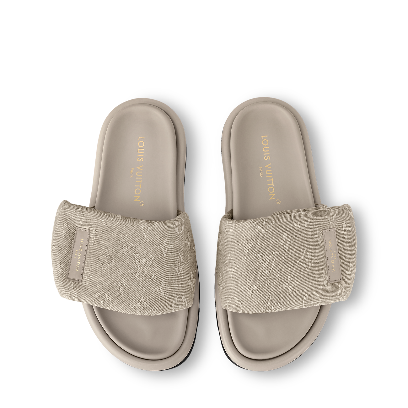 Pool Pillow Flat Comfort Mules - Luxury Beige | LOUIS VUITTON