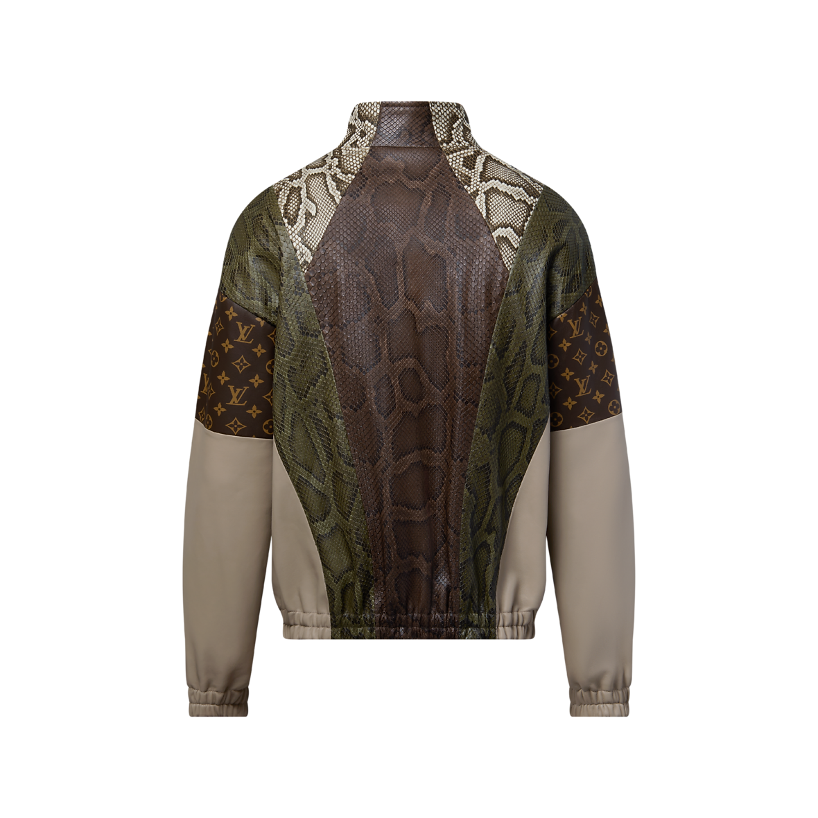 Python Mix Leather Tracksuit Top - Luxury Brown | LOUIS VUITTON