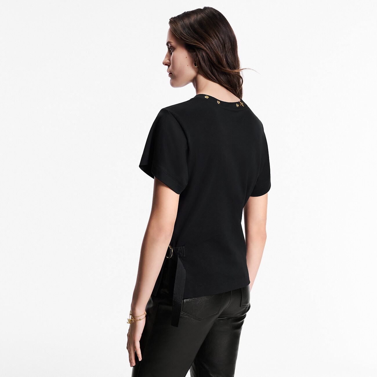 Side Strap T-Shirt - Luxury Black | LOUIS VUITTON