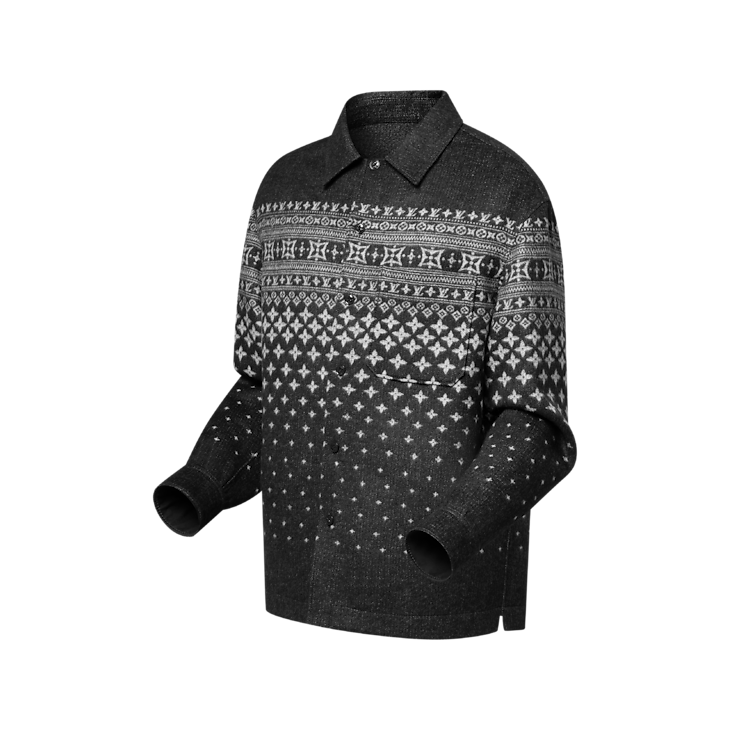 Silk, Cashmere and Wool Blend Double-Face Jacquard Overshirt - Luxury ...