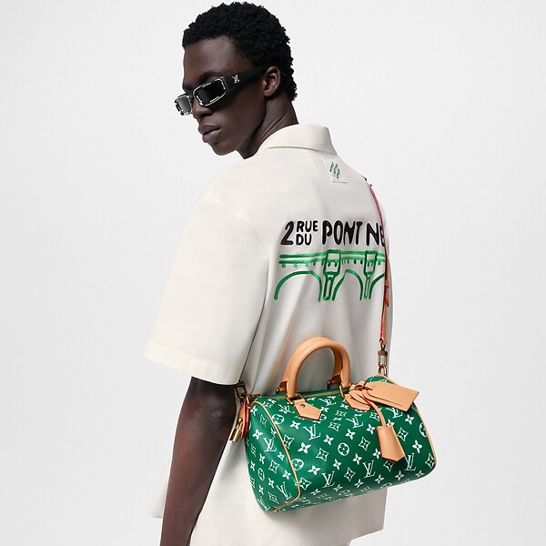 Speedy P9 Bandoulière 25 Bag - Luxury H40 Green | LOUIS VUITTON