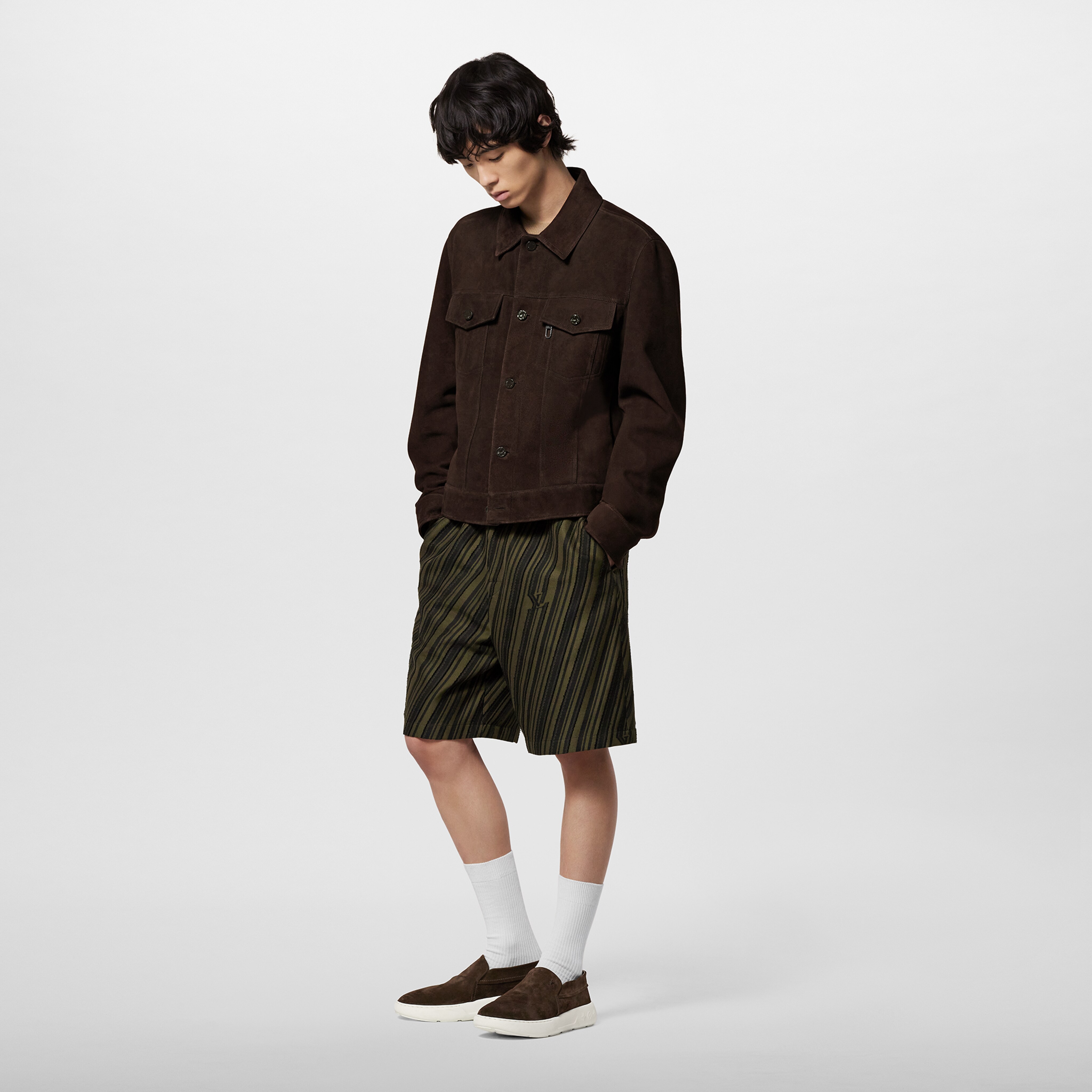 Suede Denim Jacket - Luxury Brown | LOUIS VUITTON