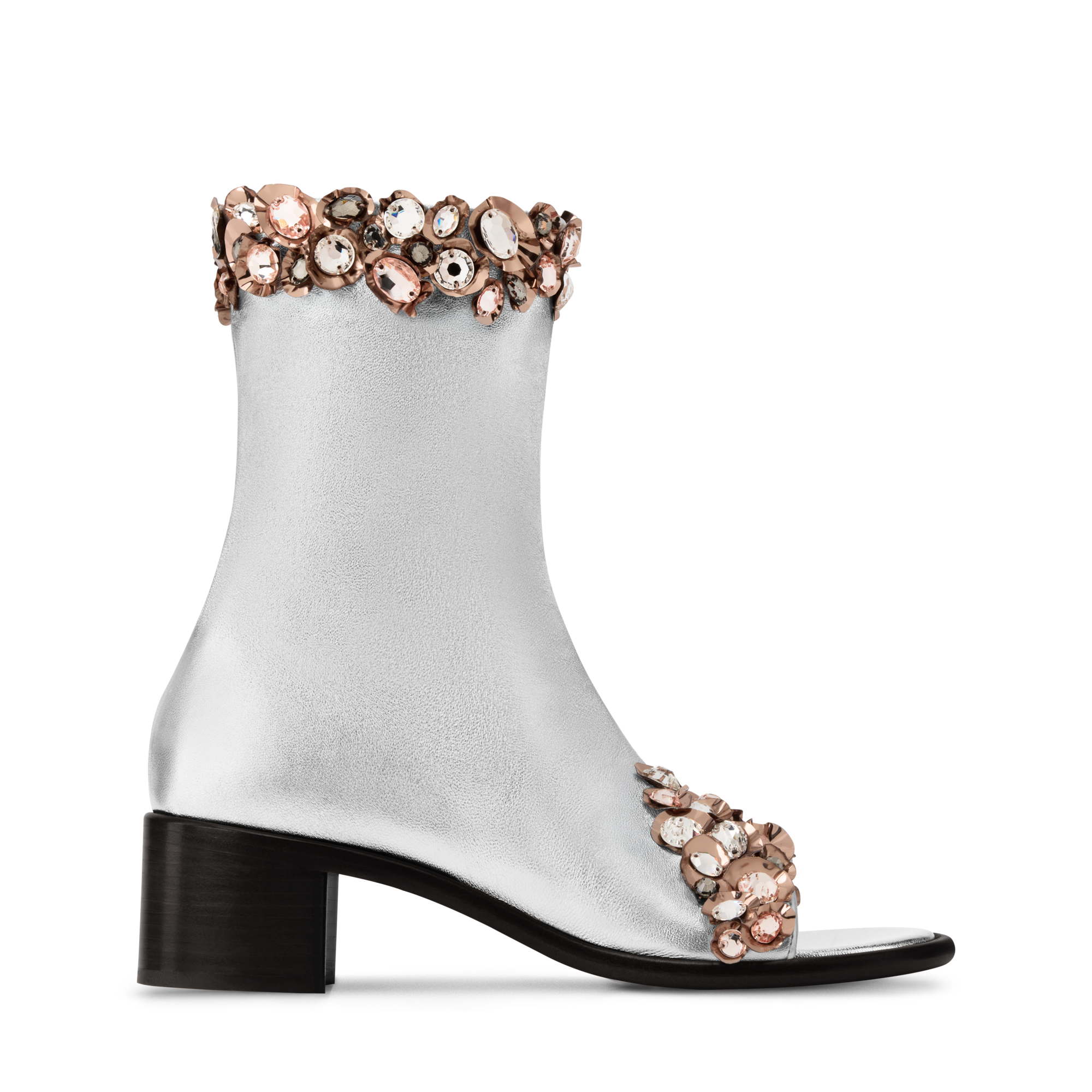 Talisman Open Toe Ankle Boots - Luxury Silver | LOUIS VUITTON