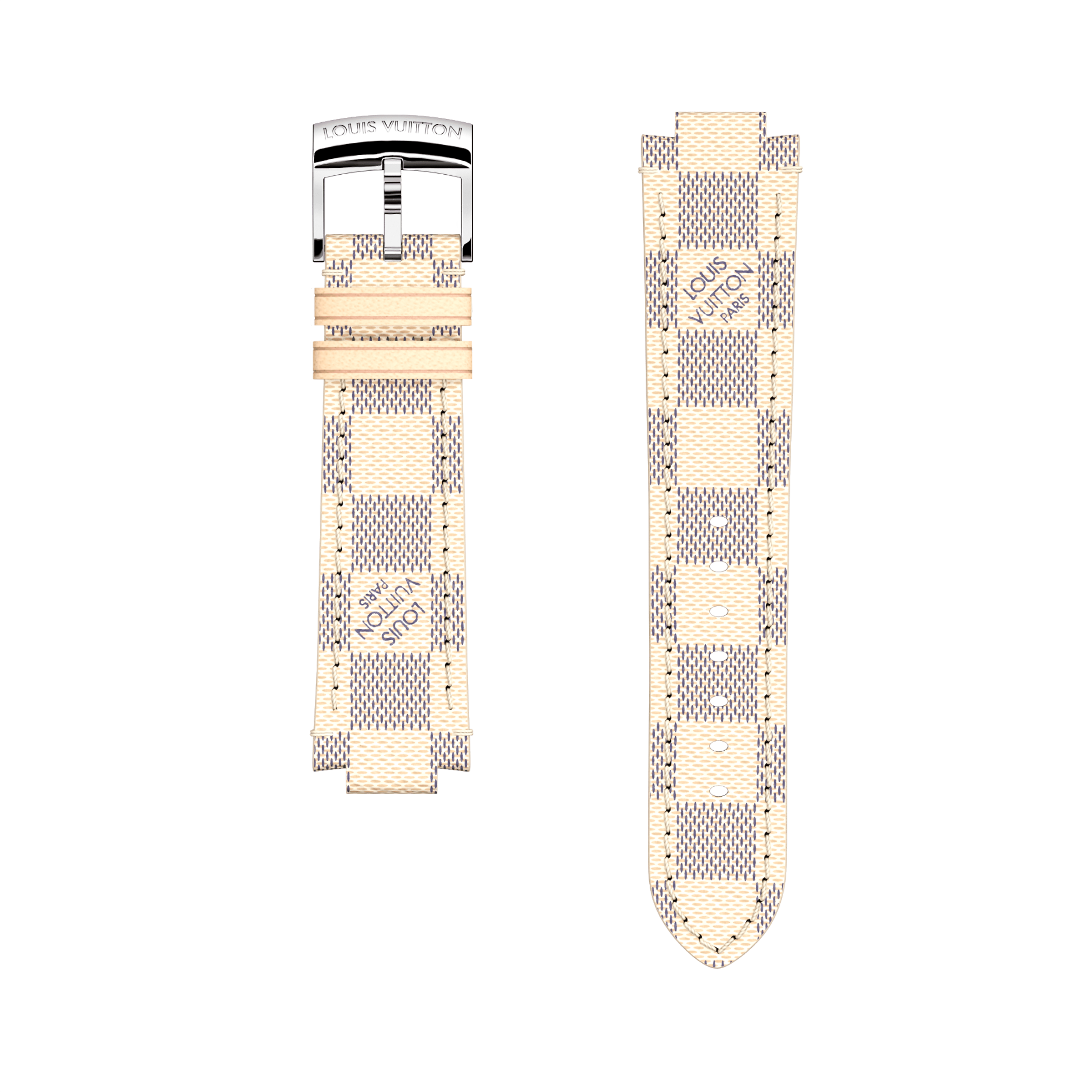 Tambour Damier Azur Canvas strap - Luxury Blue | LOUIS VUITTON