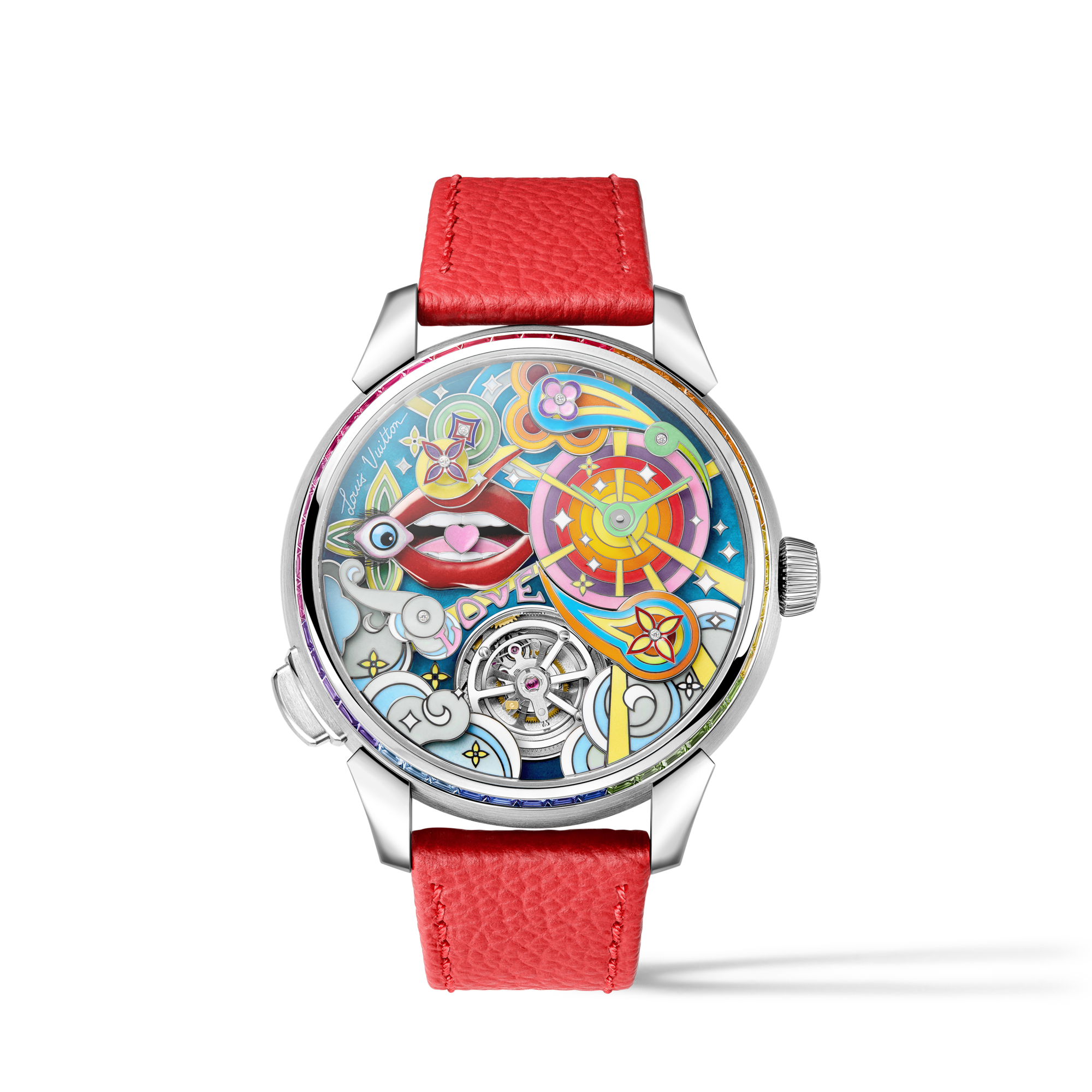 Tambour Taiko Arty Automata, 42 MM, White Gold - Luxury Multicolour ...