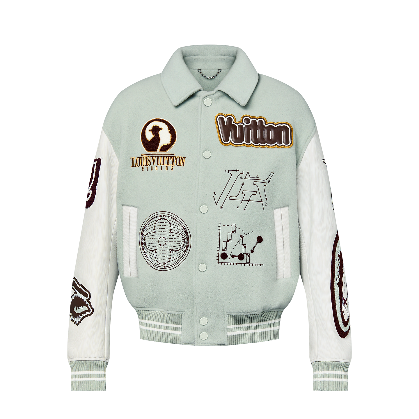 Varsity Leather Blouson - Luxury Blue | LOUIS VUITTON
