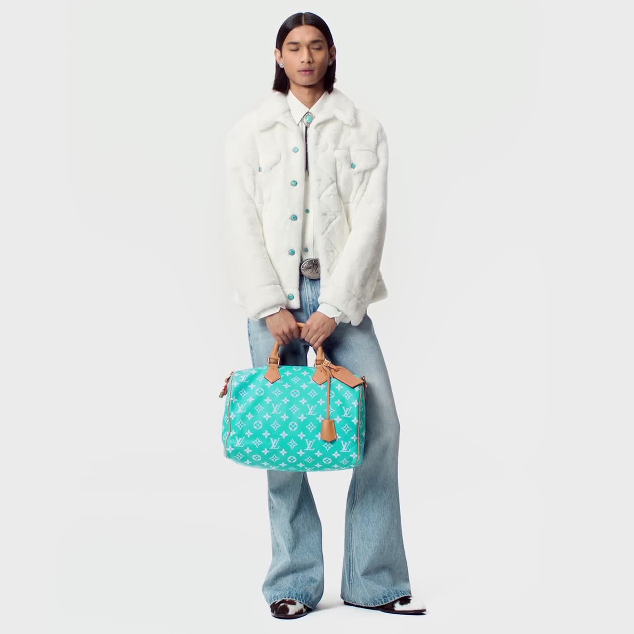 Speedy P9 Bandoulière 40 Bag - Luxury H40 Blue | LOUIS VUITTON